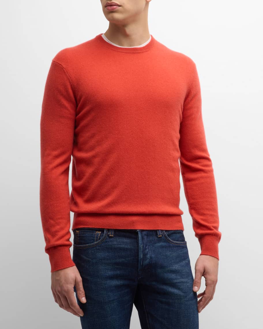 Neiman Marcus Men's Cashmere Crewneck Sweater | Neiman Marcus
