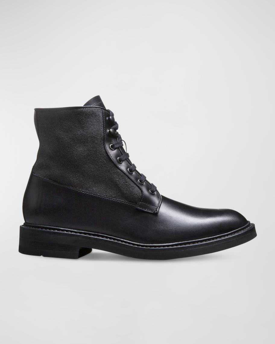 Allen Edmonds Men's Dain Leather and Suede Lace-Up Boots | Neiman Marcus