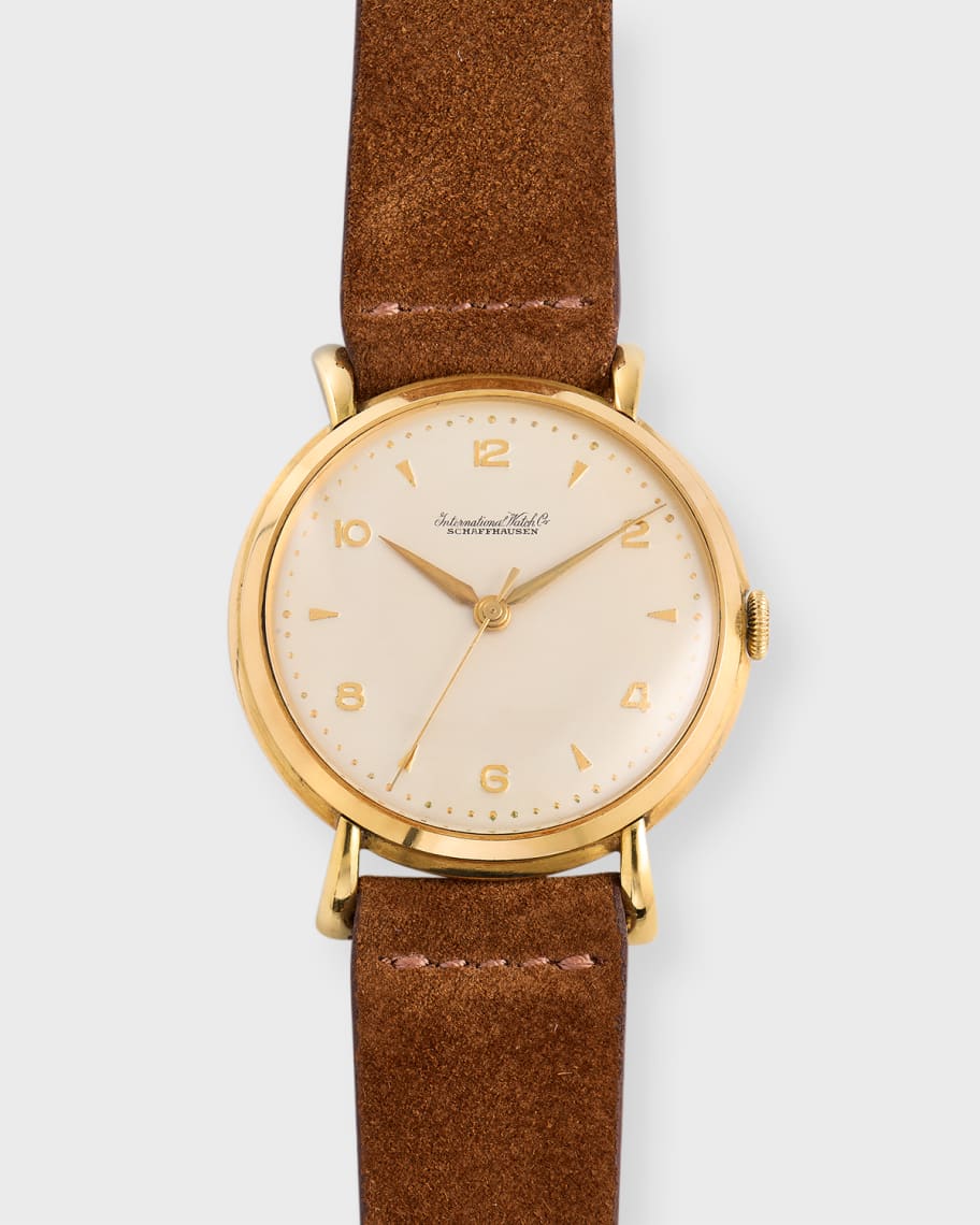 Vintage Watches IWC 18K Yellow Gold 36mm Vintage 1960s Watch | Neiman ...