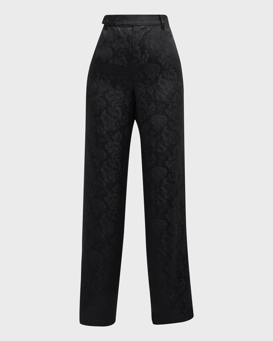 FRAME x Ritz Paris FRAME x Ritz Paris Floral Silk Trousers | Neiman Marcus