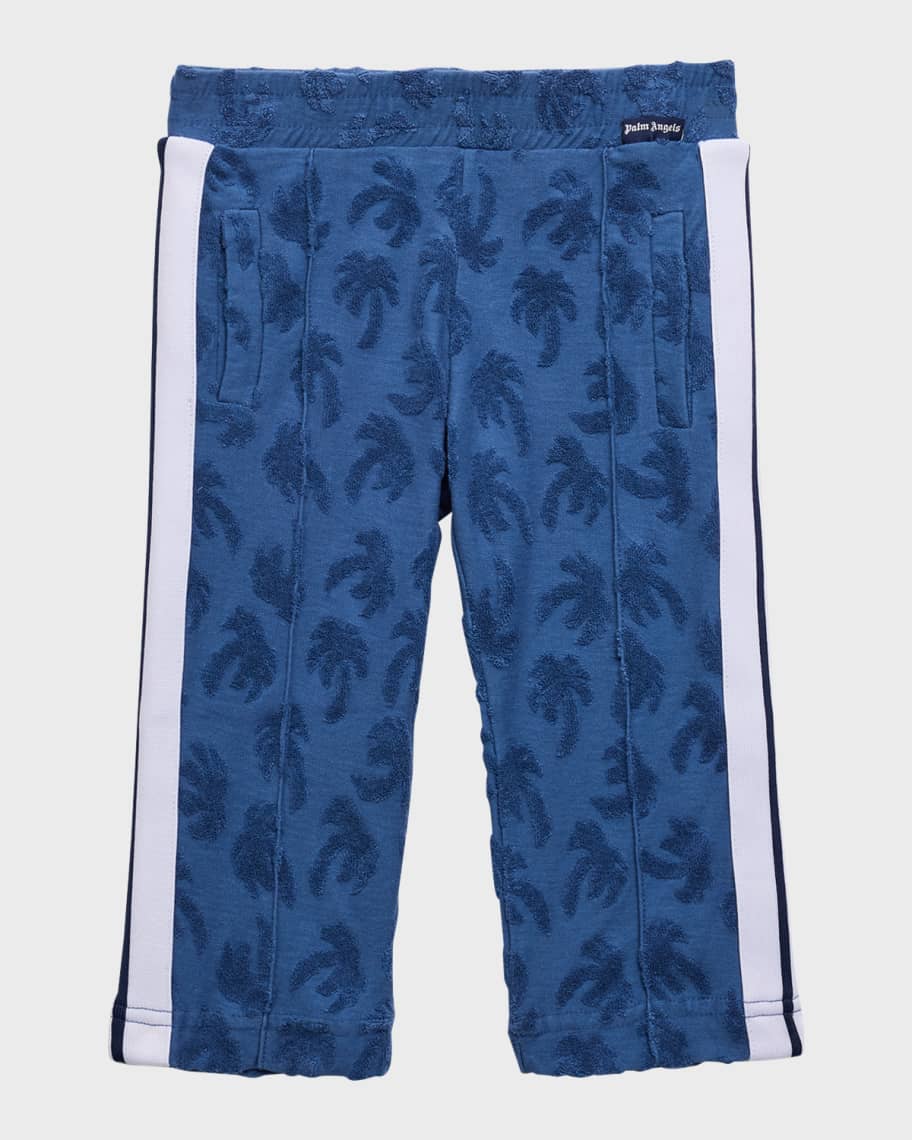 Palm Angels Boy's Flocked Palms Track Pants, Size 3M-36M | Neiman Marcus