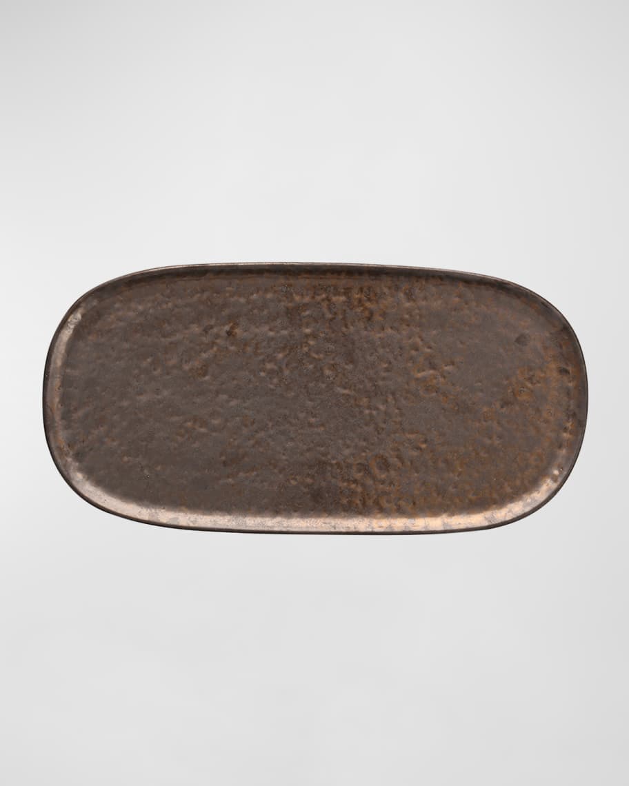 Fortessa Nivo Metallic Rectangular Serve Platter, 11.8" | Neiman Marcus