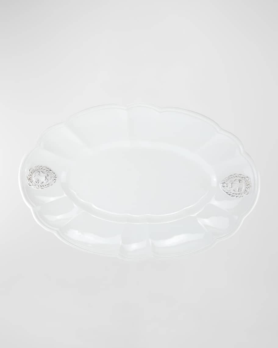 Arte Italica Renaissance Leone Oval Scalloped Platter | Neiman Marcus