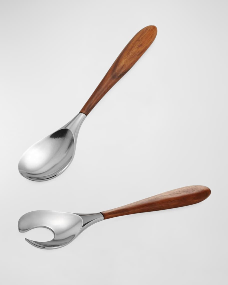 Nambe Curvo Salad Serving Set | Neiman Marcus