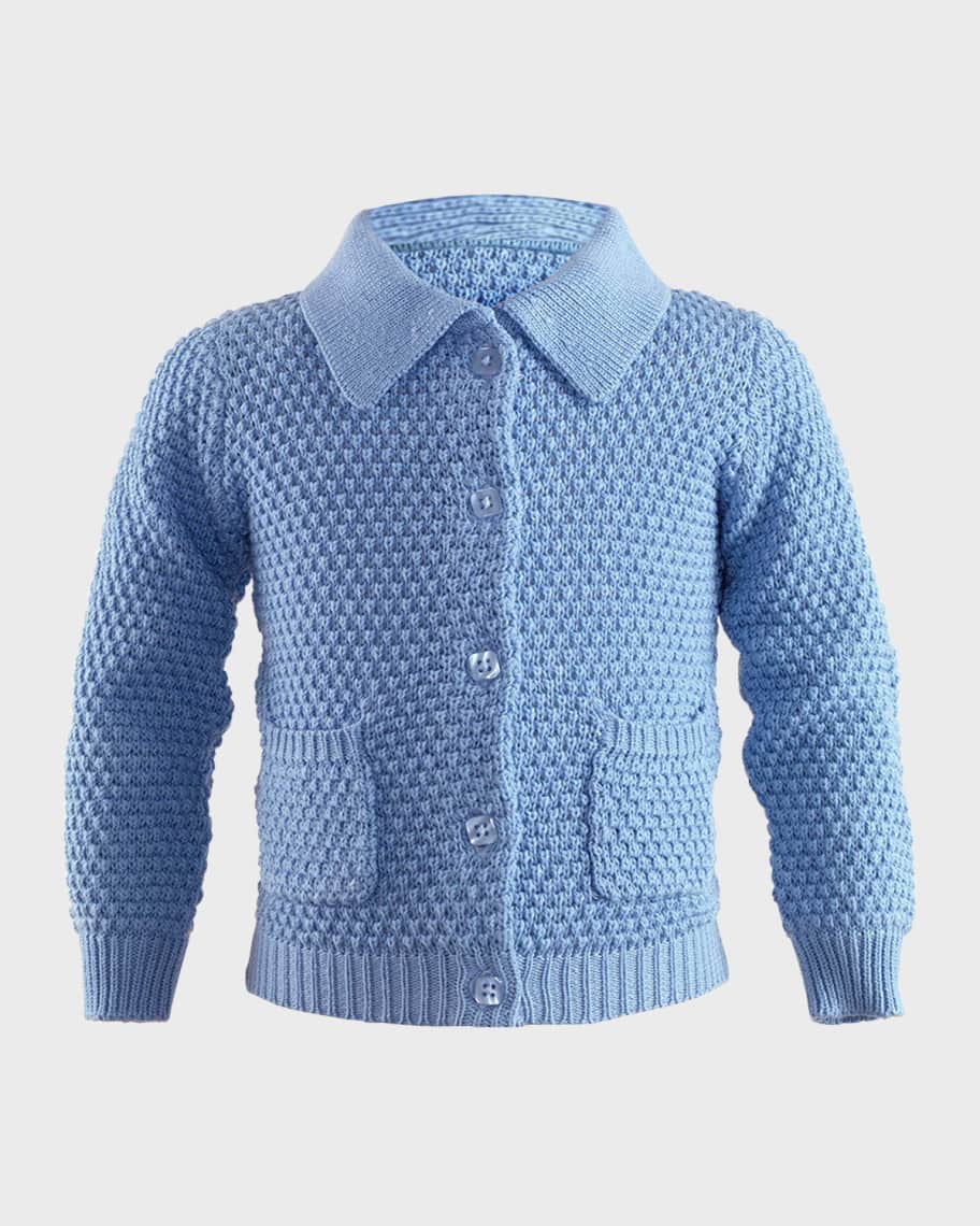 Rachel Riley Boy's Moss Stitch Cardigan, Size 6M-24M | Neiman Marcus