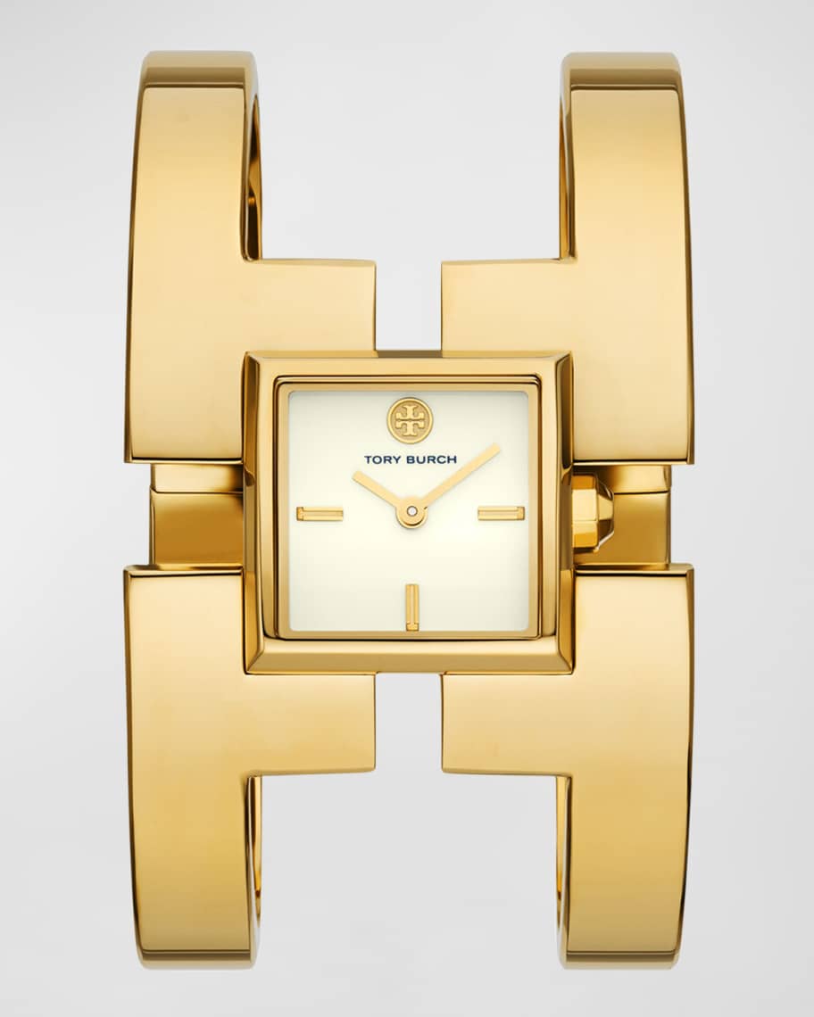 Tory Burch The Sawyer Two Hand Gold Tone Stainless Steel Watch | Neiman ...
