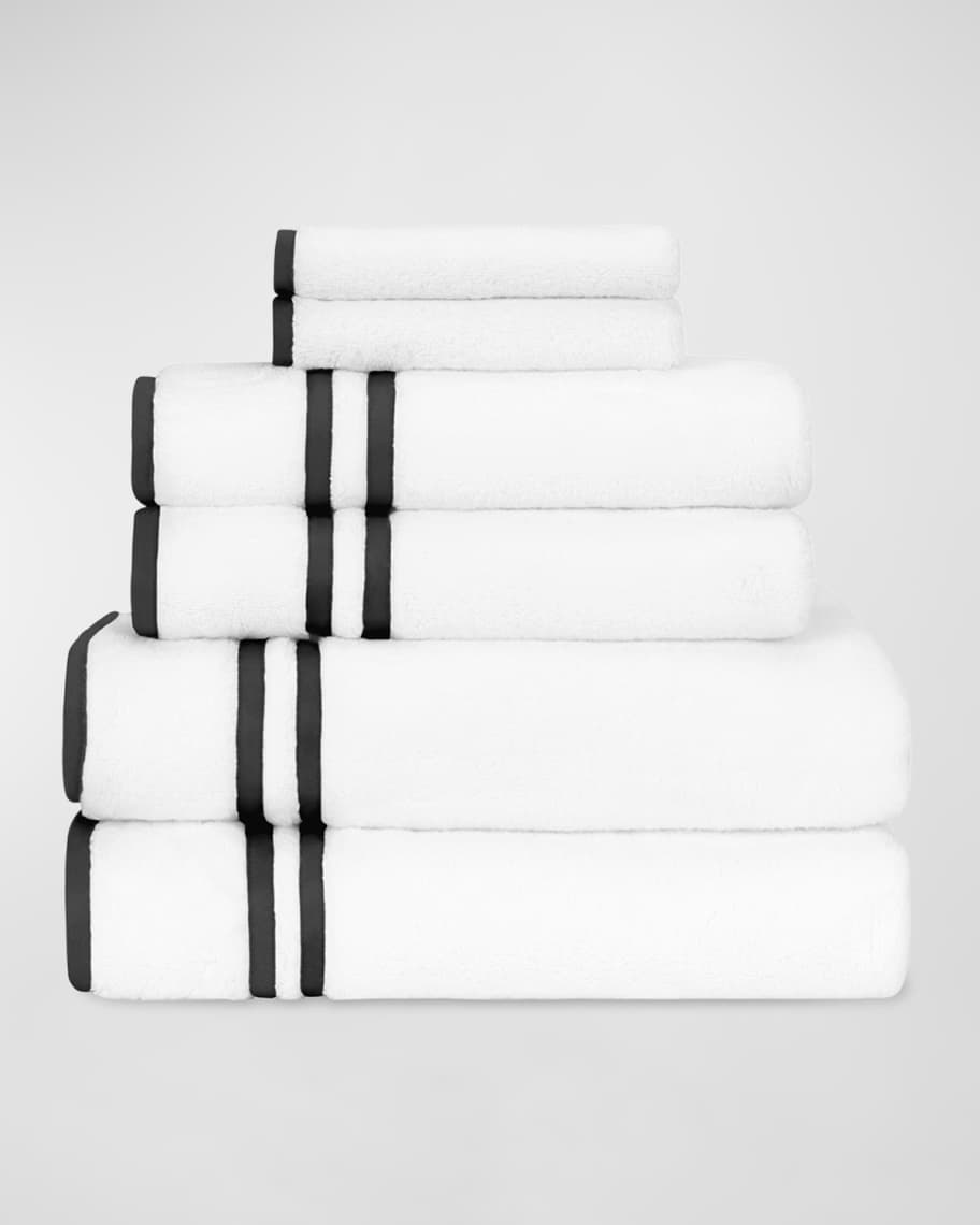 Home Treasures Ribbons 6-Piece Turkish Terry Cloth Bath Towel Set ...
