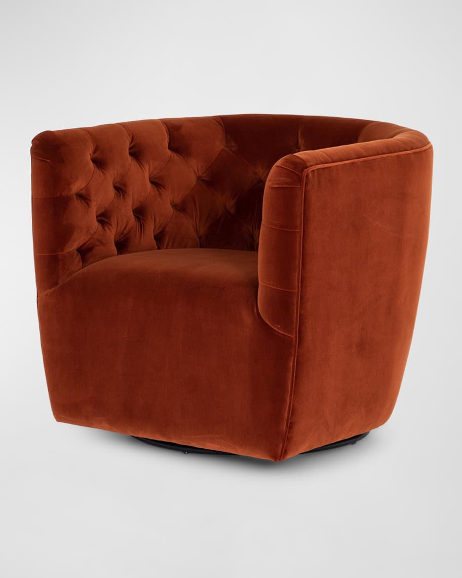 Four Hands Hanover Tufted Swivel Chair | Neiman Marcus