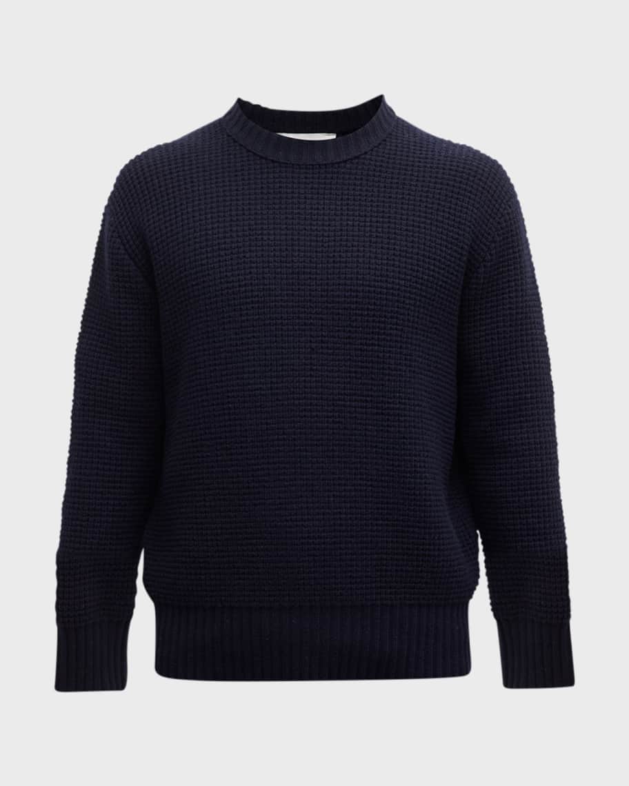 FRAME Men's Textured Wool Sweater | Neiman Marcus