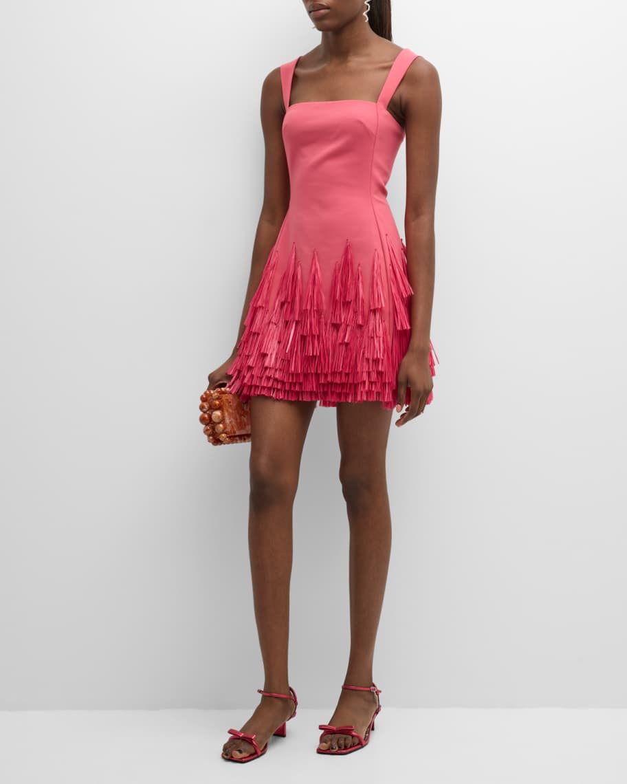 Cult Gaia Seraphina Sleeveless Fringe Mini Dress | Neiman Marcus
