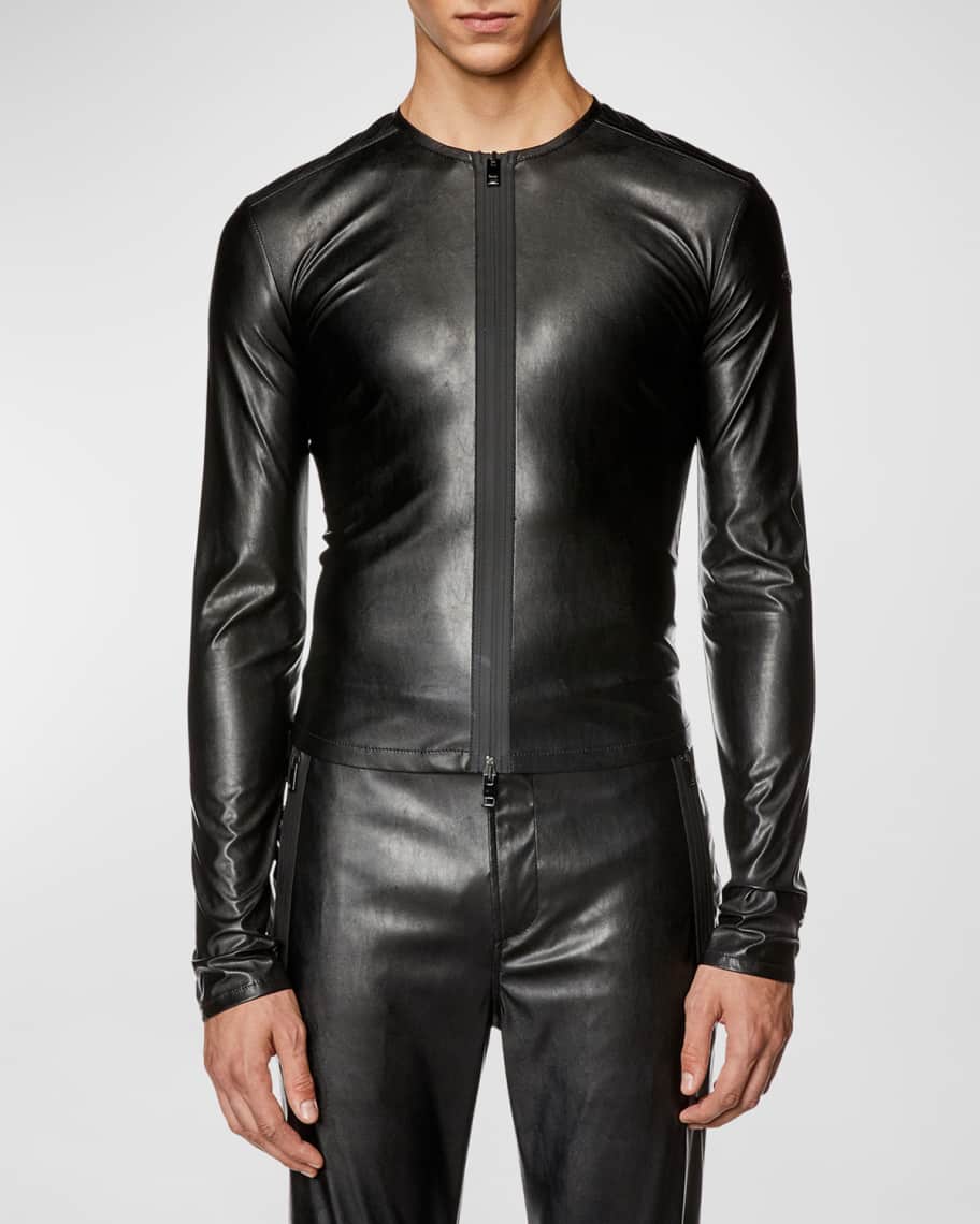 Diesel Men's S-Nes Full-Zip Second Skin Shirt | Neiman Marcus