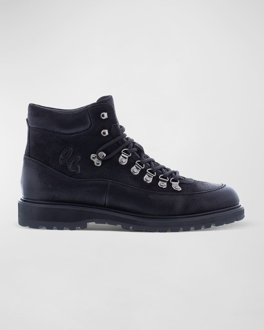 Robert Graham Men's Sultan Leather Hiking Boots | Neiman Marcus