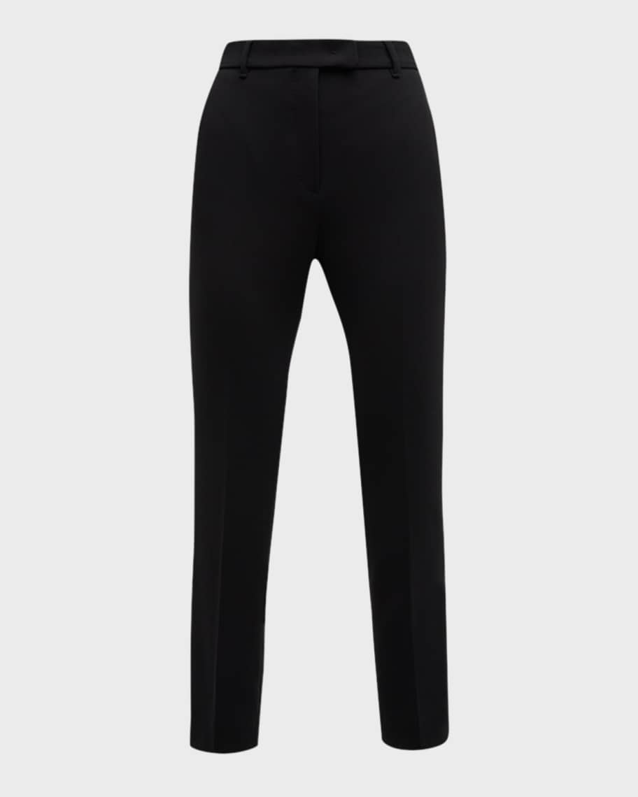 Max Mara Studio Jerta Cropped High-Rise Tapered Pants | Neiman Marcus
