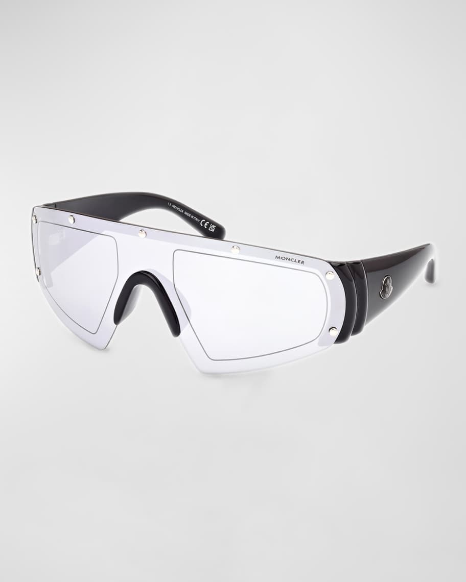 Moncler Men's Cycliste Plastic Shield Sunglasses | Neiman Marcus
