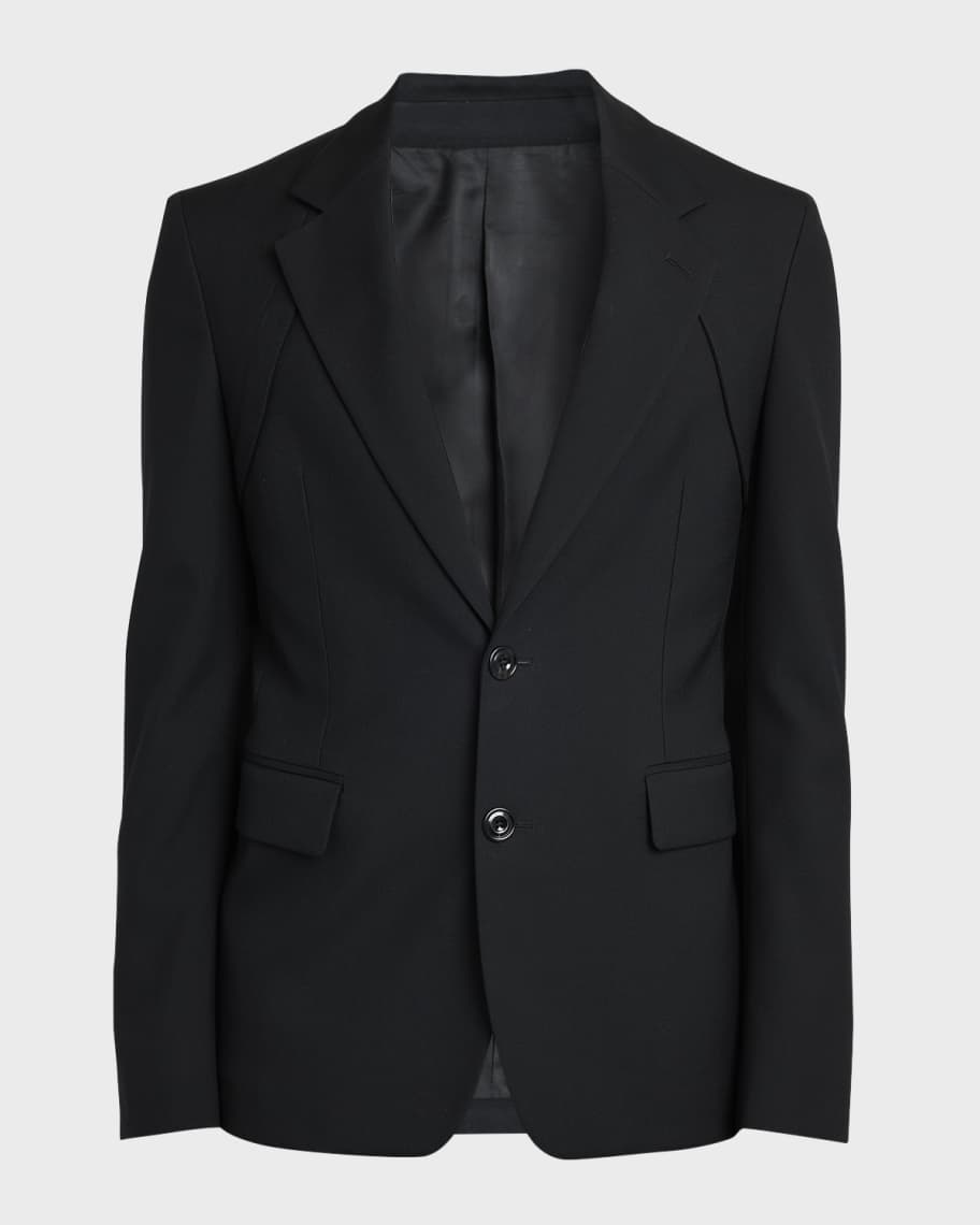 McQueen Men's Deconstructed Gabardine Harness Sport Coat | Neiman Marcus