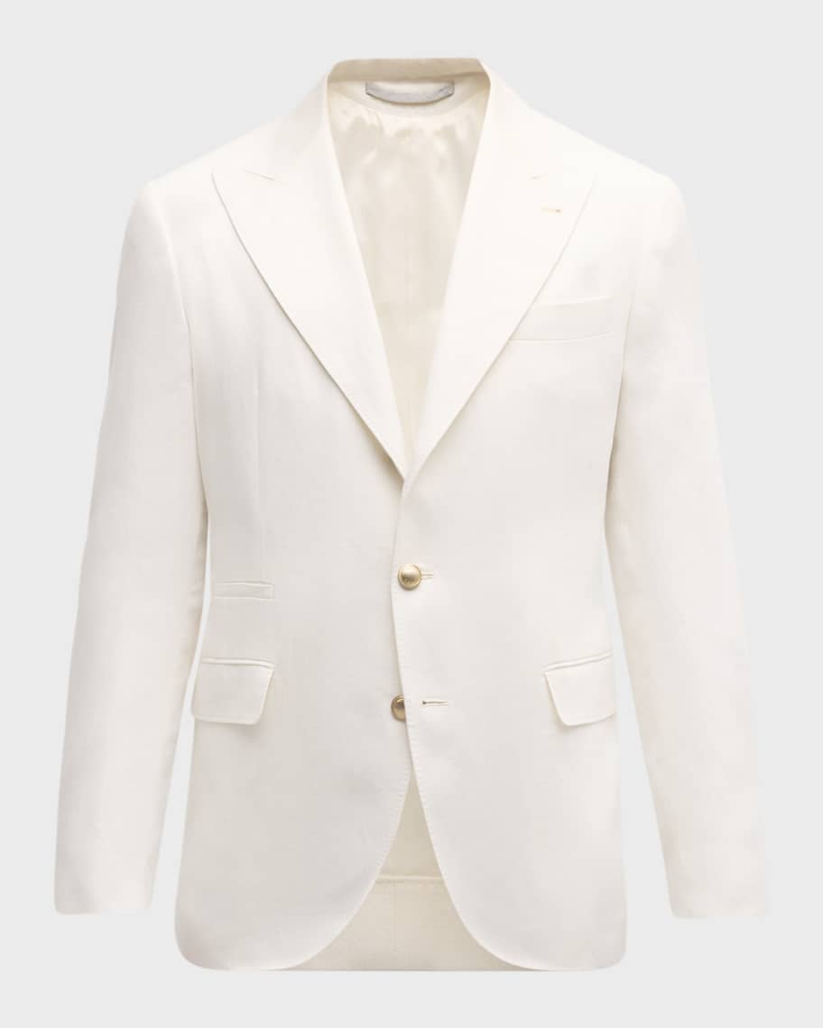 Brunello Cucinelli Men's Exclusive Linen Sport Jacket | Neiman Marcus