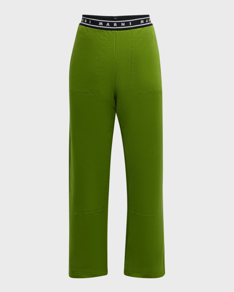 Marni Men's Cotton Logo-Waist Track Pants | Neiman Marcus