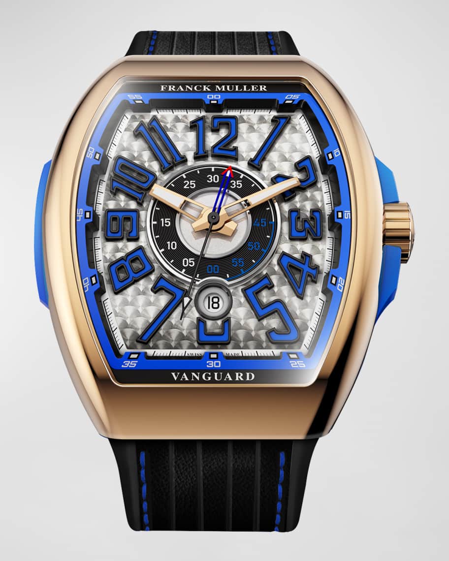 Franck Muller Colorado Grand LTD Vanguard 45mm Watch, Blue | Neiman Marcus
