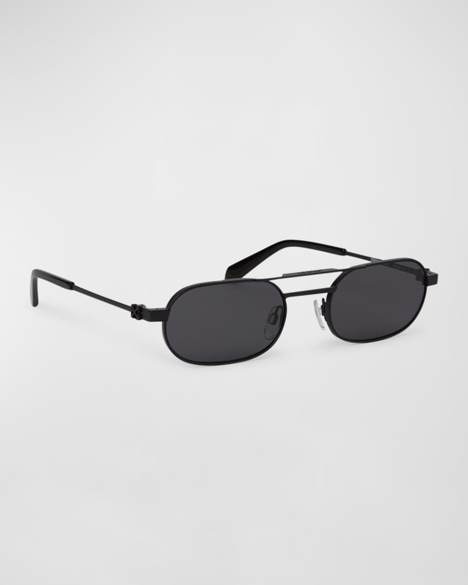 Off-White Men's Vaiden Metal Oval Sunglasses | Neiman Marcus