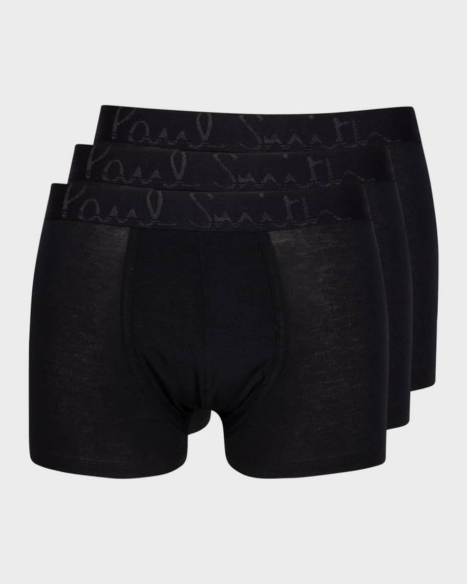 Paul Smith Men's 3-Pack Solid Stretch Trunks | Neiman Marcus