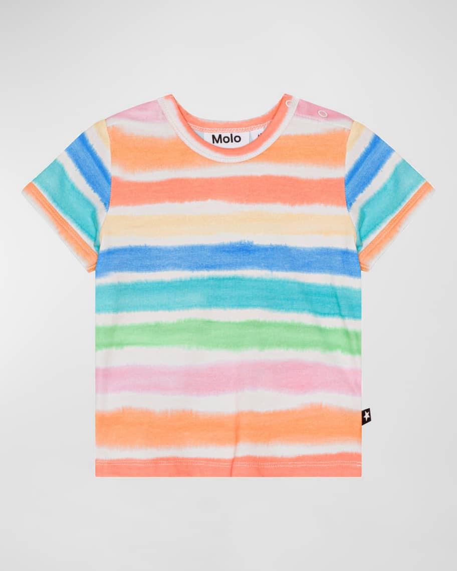 Molo Boy's Easy Multicolor Striped T-Shirt, Size 3M-2 | Neiman Marcus
