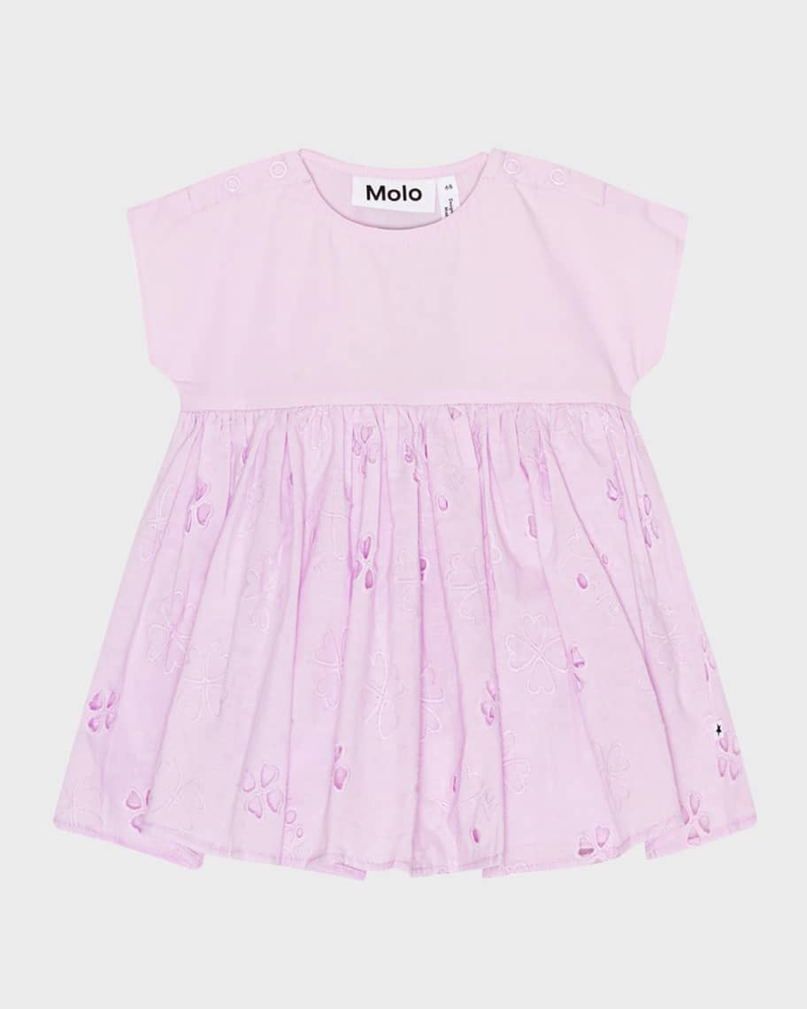 Molo Girl's Channi Combo Dress, Size 6M-2 | Neiman Marcus