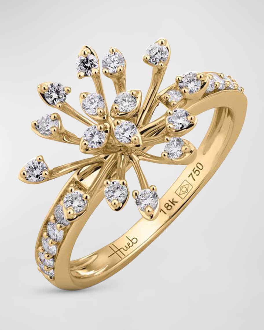 Hueb 18K Luminus Yellow Gold Ring with Diamonds | Neiman Marcus