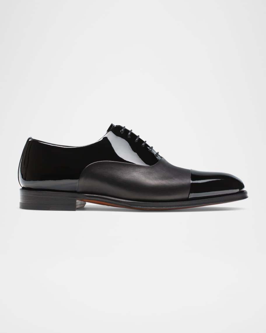 Magnanni Men's Cesar Patent Leather Oxfords | Neiman Marcus