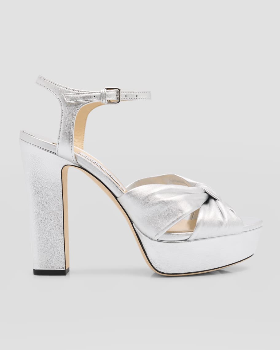 Jimmy Choo Heloise Leather Platform Sandals | Neiman Marcus