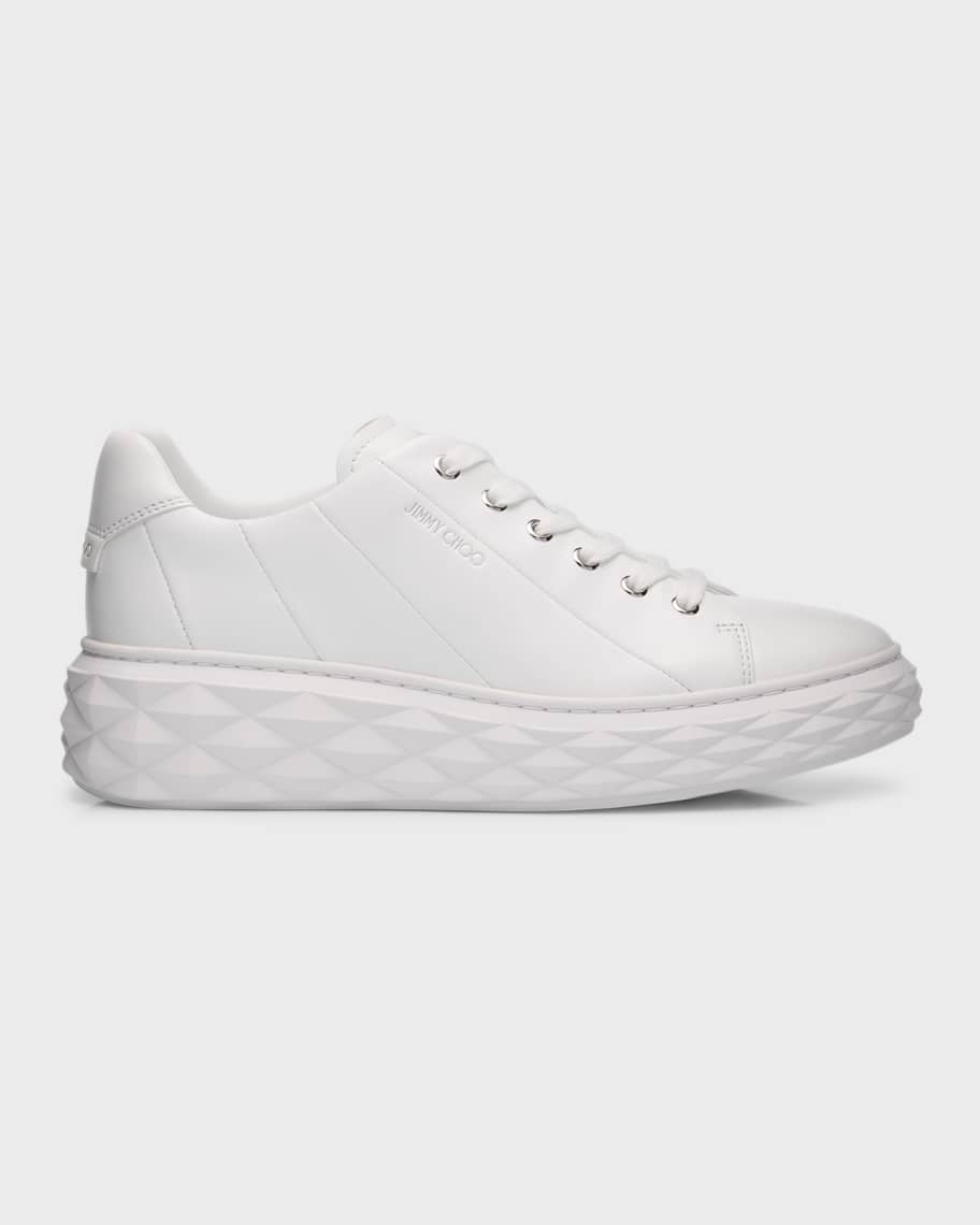 Jimmy Choo Diamond Leather Low Top Sneakers Neiman Marcus
