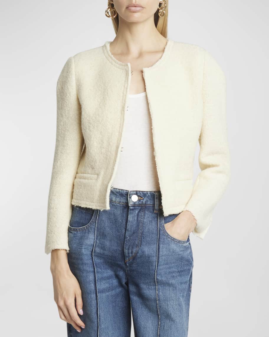 Isabel Marant Pully Tweed Crop Jacket | Neiman Marcus