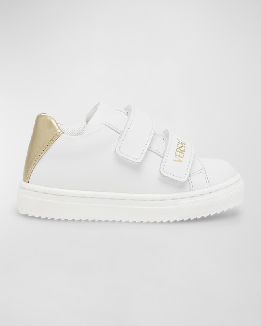 Versace Boy's Leather Logo Sneakers, Baby/Toddler | Neiman Marcus