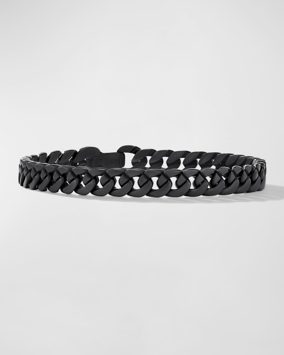 David Yurman Men's Curb Chain Bracelet in Black Titanium, 8mm | Neiman ...