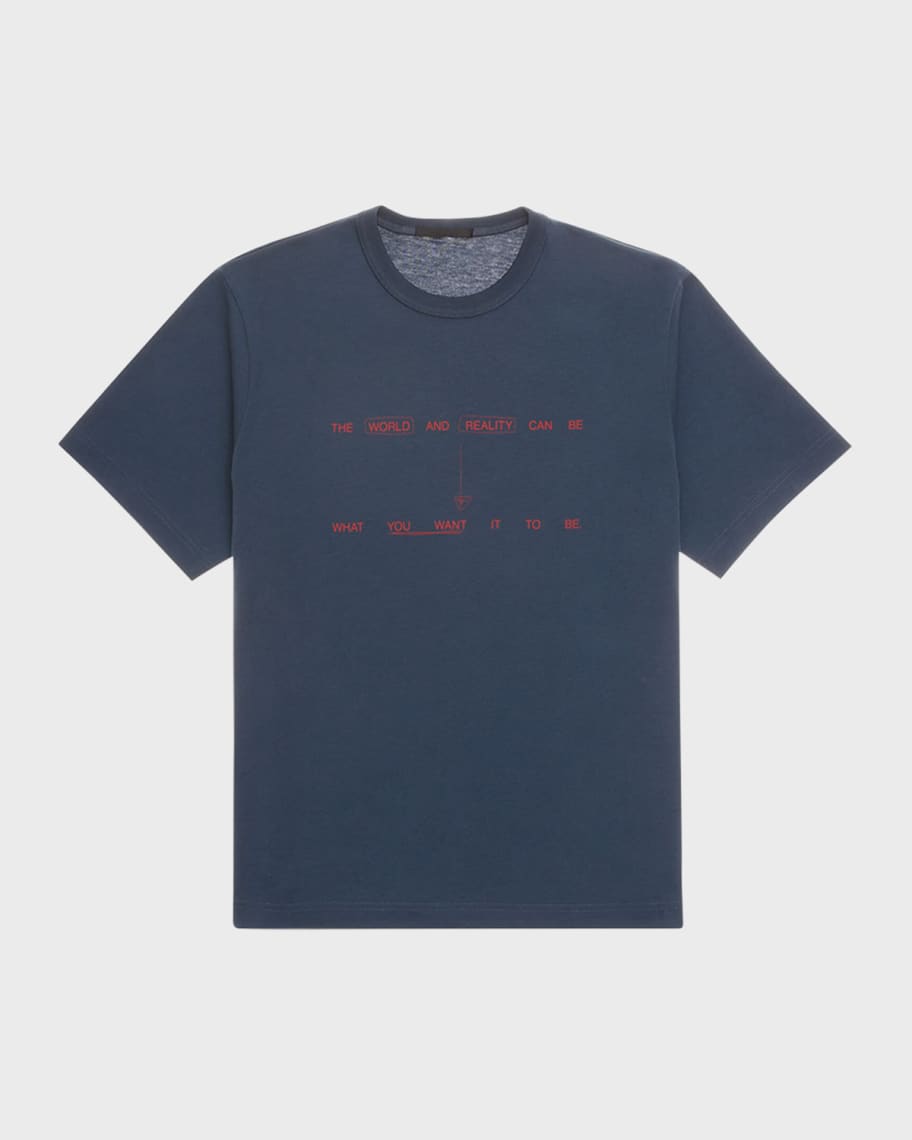 Helmut Lang Men's Graphic Quote T-Shirt | Neiman Marcus