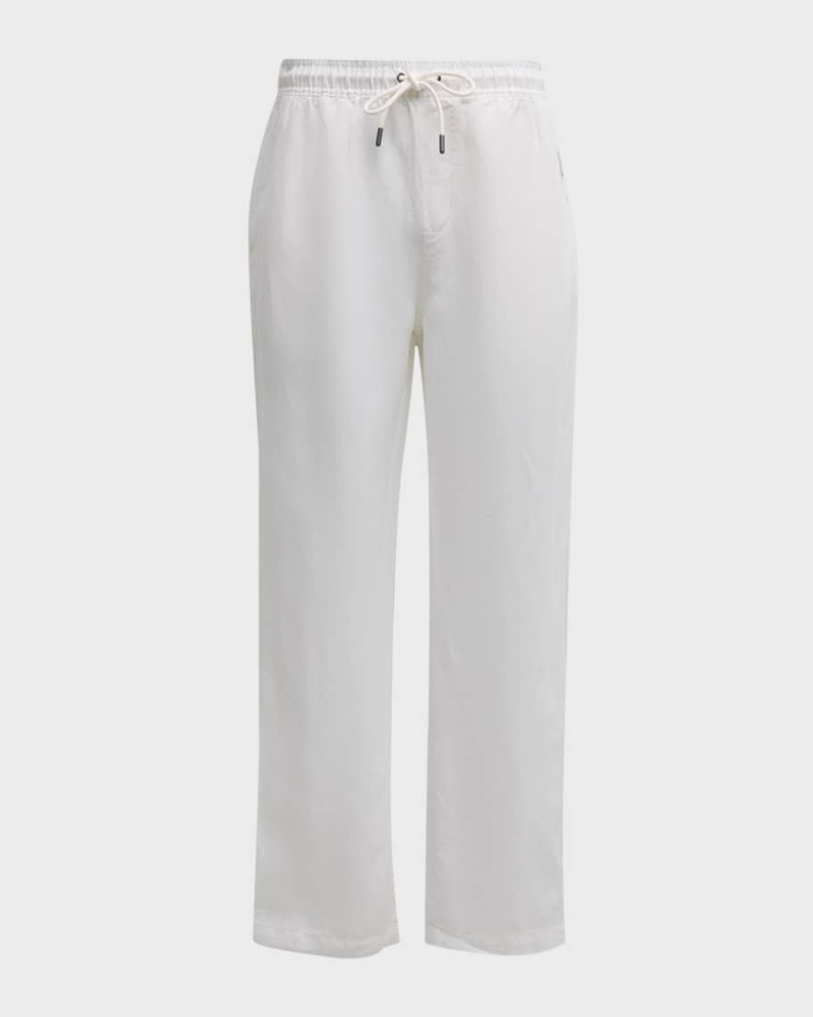 Onia Men's Air Linen Pull-On Pants | Neiman Marcus