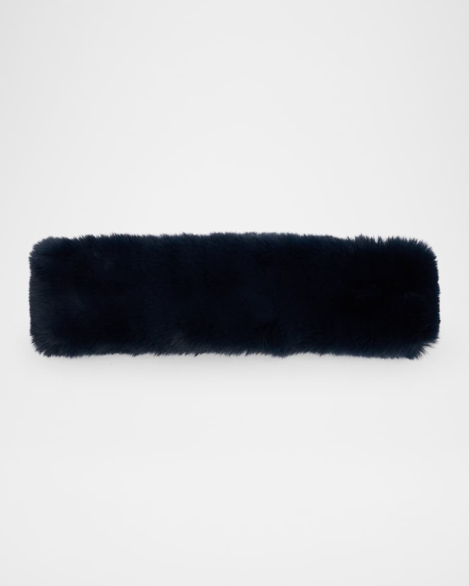 Surell Accessories Faux Rex Rabbit Fur Headband | Neiman Marcus