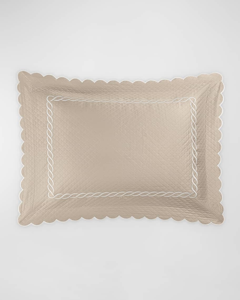 Matouk Classic Chain Scallop Matelasse King Sham | Neiman Marcus