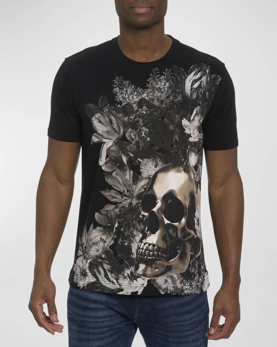 Robert Graham Men's 24K Skull Graphic T-Shirt | Neiman Marcus