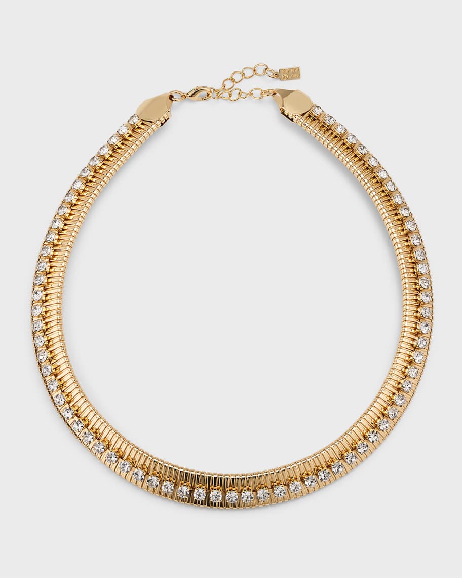 Kenneth Jay Lane Crystal Link Collar Necklace | Neiman Marcus
