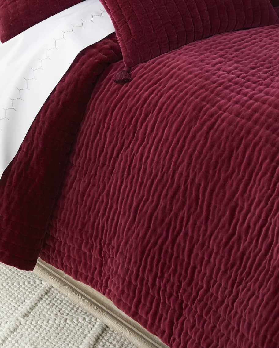 John Robshaw Velvet Coverlet, Queen | Neiman Marcus