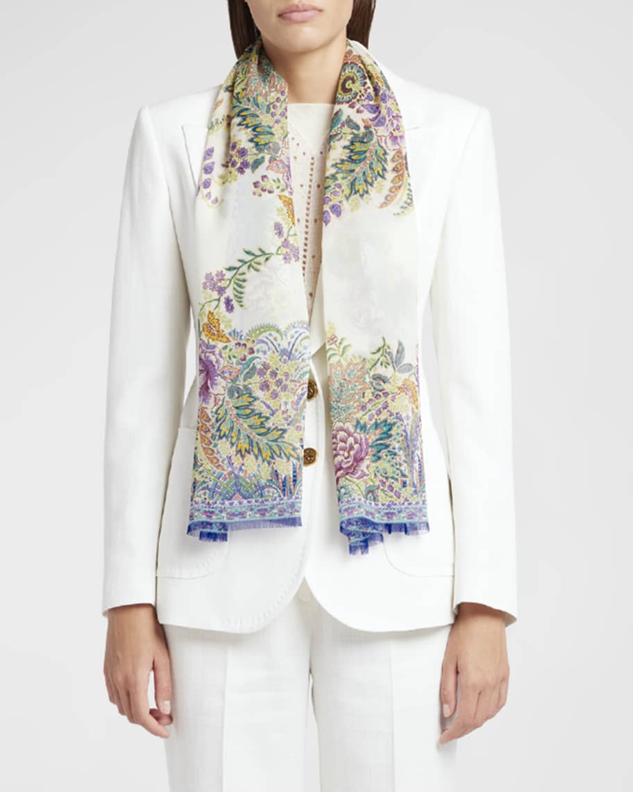 Etro Floral Silk Scarf | Neiman Marcus