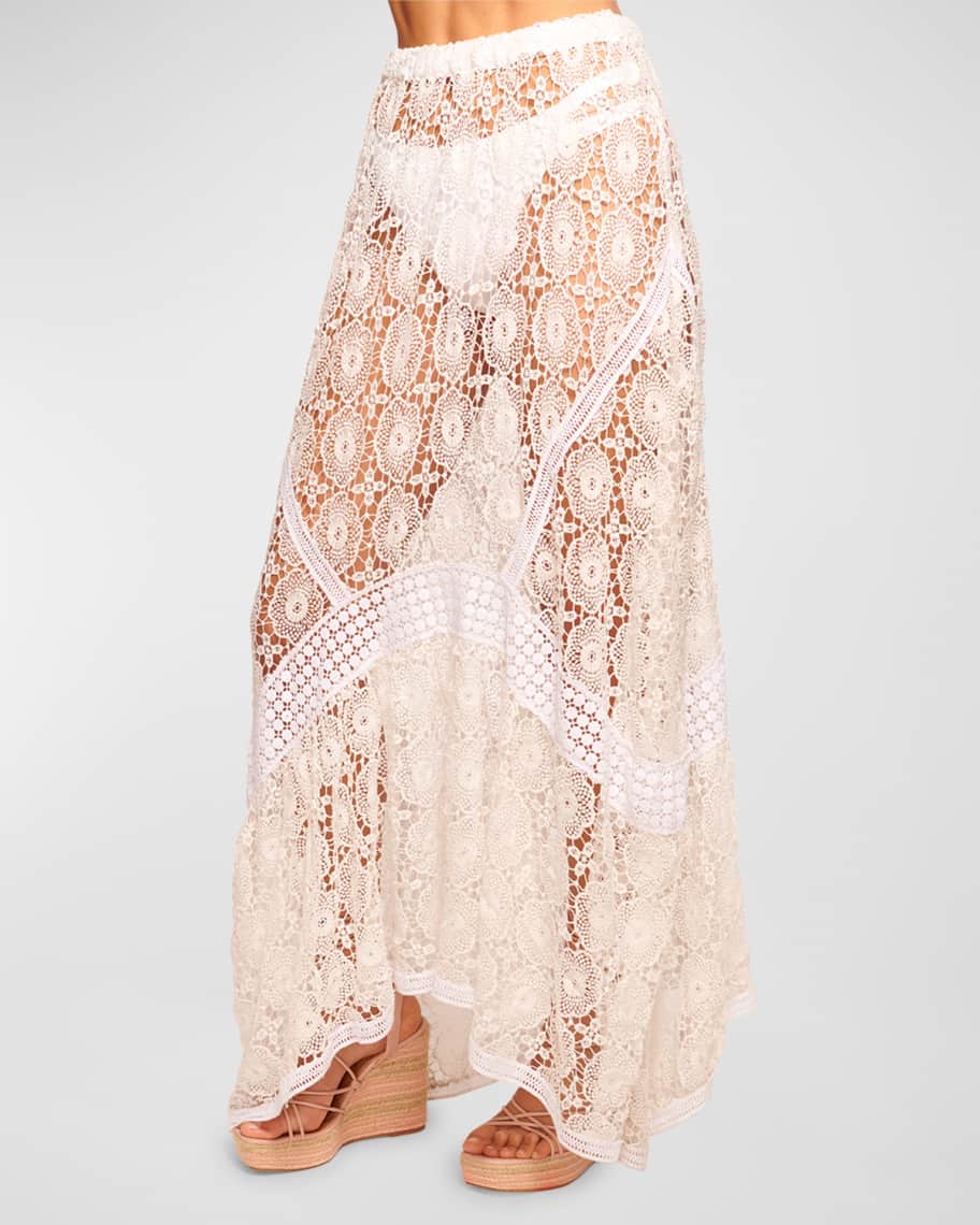Ramy Brook Dalia Lace Maxi Skirt | Neiman Marcus