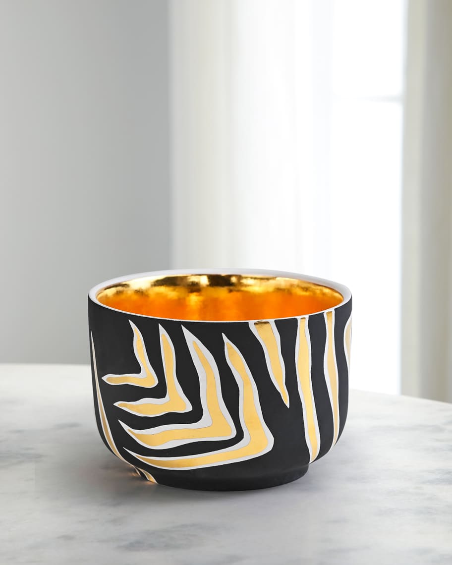 Waylande Gregory Tiger Striped Chubby Bowl | Neiman Marcus