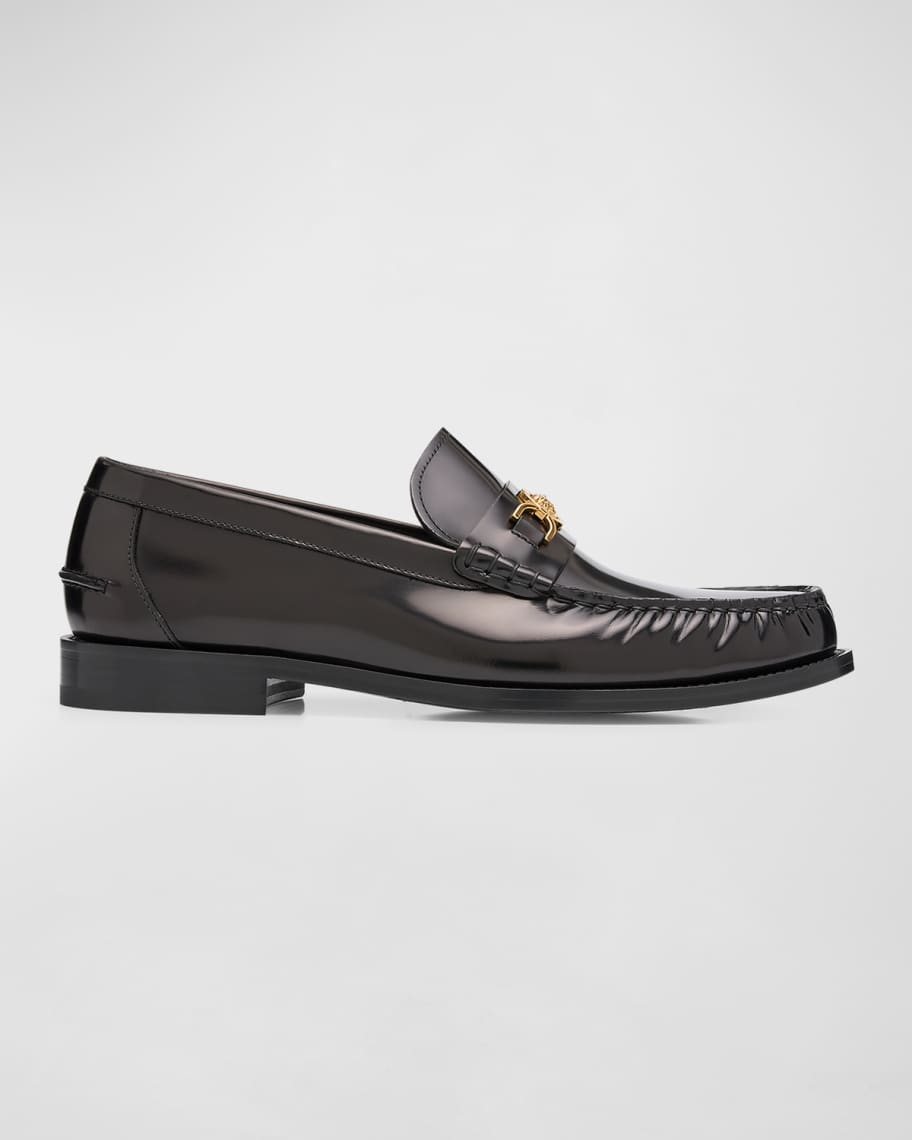 Versace Men's Medusa '95 Leather Penny Loafers | Neiman Marcus