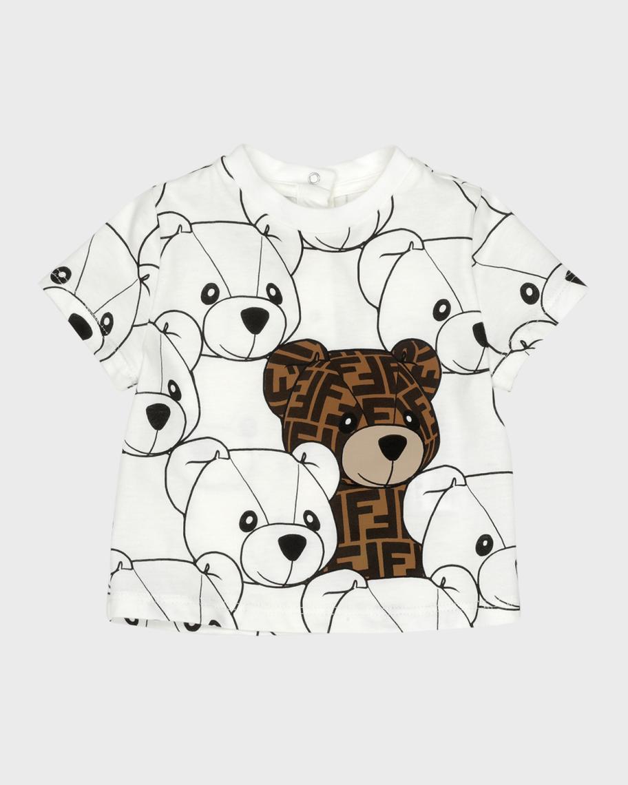 Fendi Kid's FF Bear Printed Short-Sleeve T-Shirt, Size 6M-24M | Neiman ...