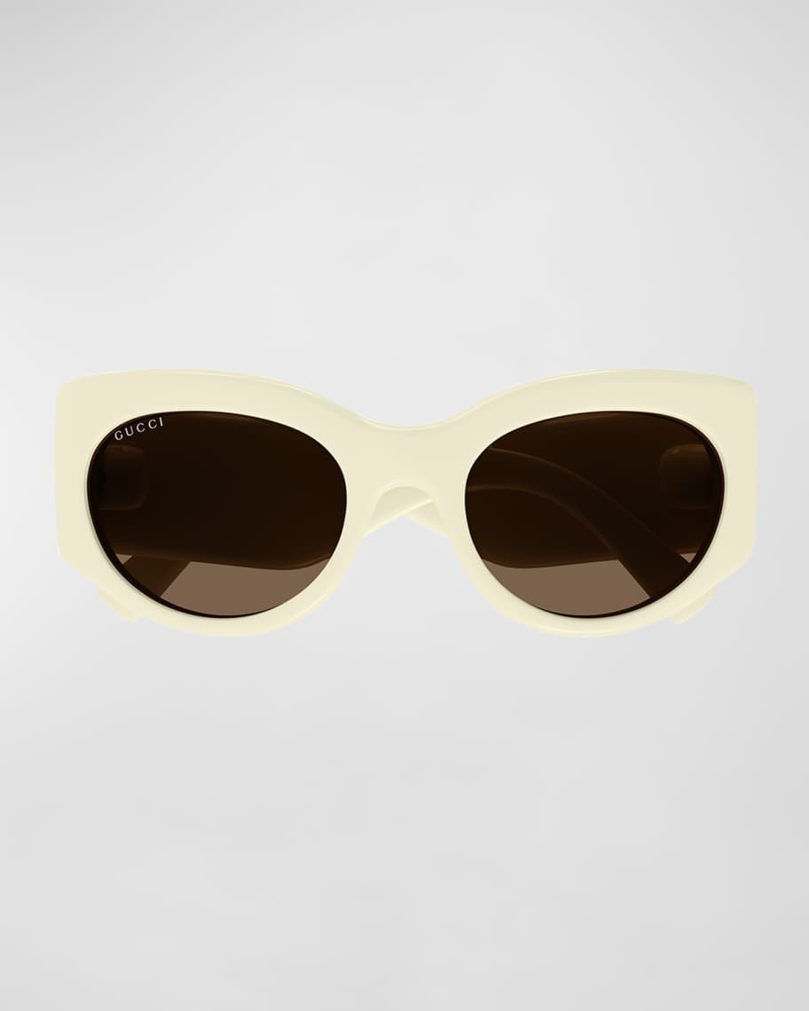 Gucci GG Plastic Round Sunglasses | Neiman Marcus