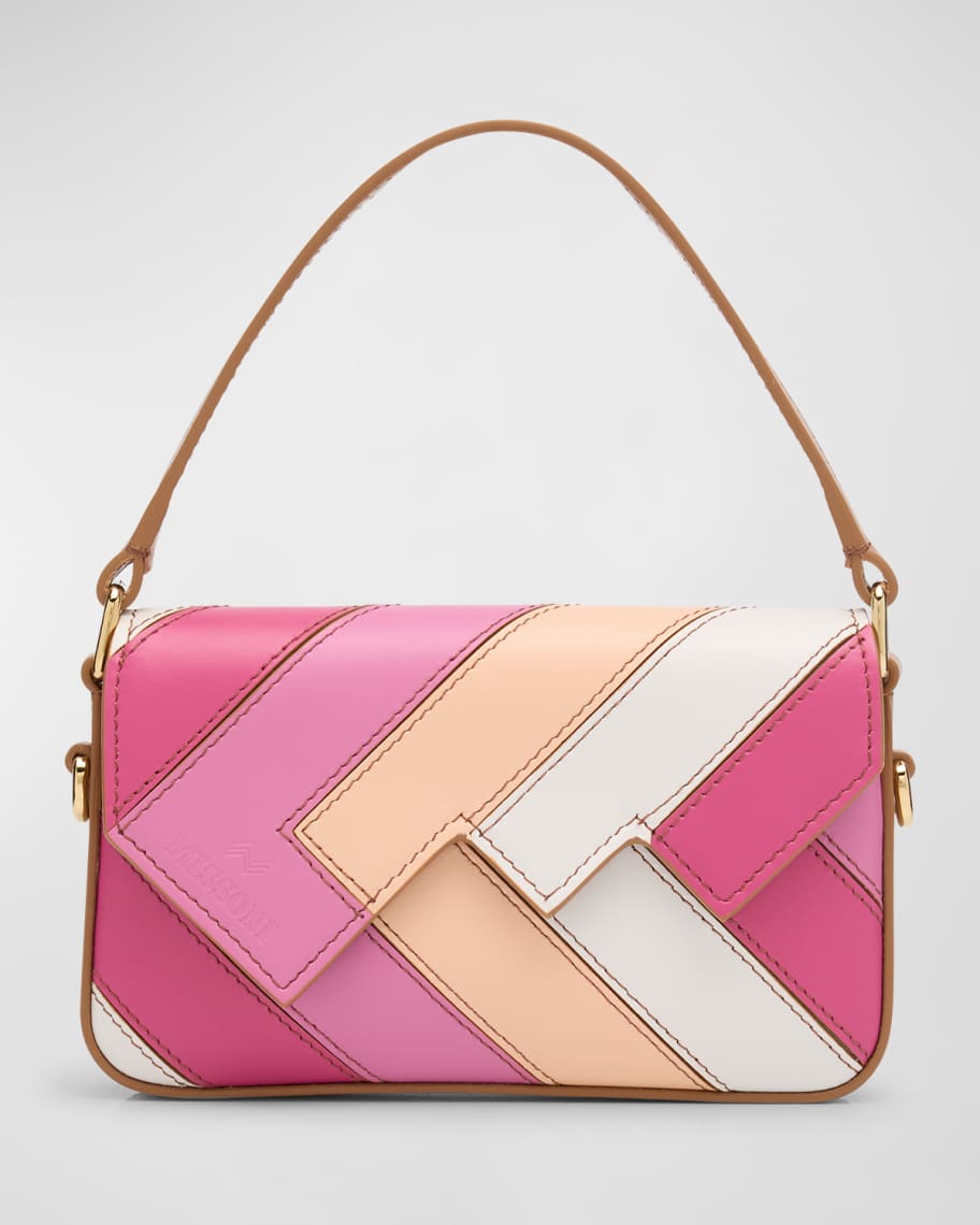 Missoni Small Flap Wave Leather Shoulder Bag | Neiman Marcus