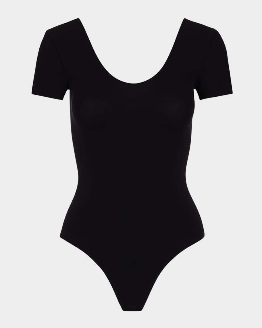 Commando Ballet Scoop-Neck Microfiber Bodysuit | Neiman Marcus