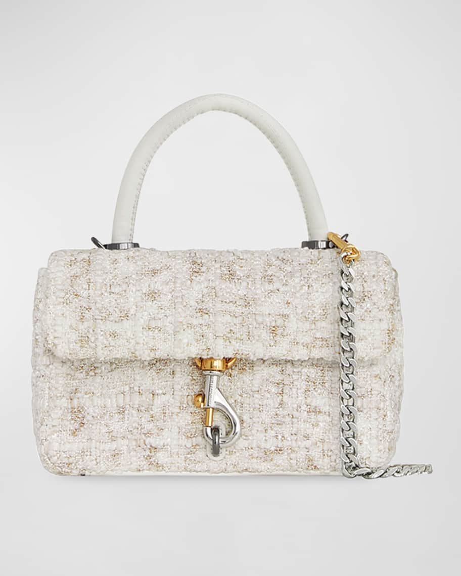 Rebecca Minkoff Edie Flap Boucle Top-Handle Bag | Neiman Marcus