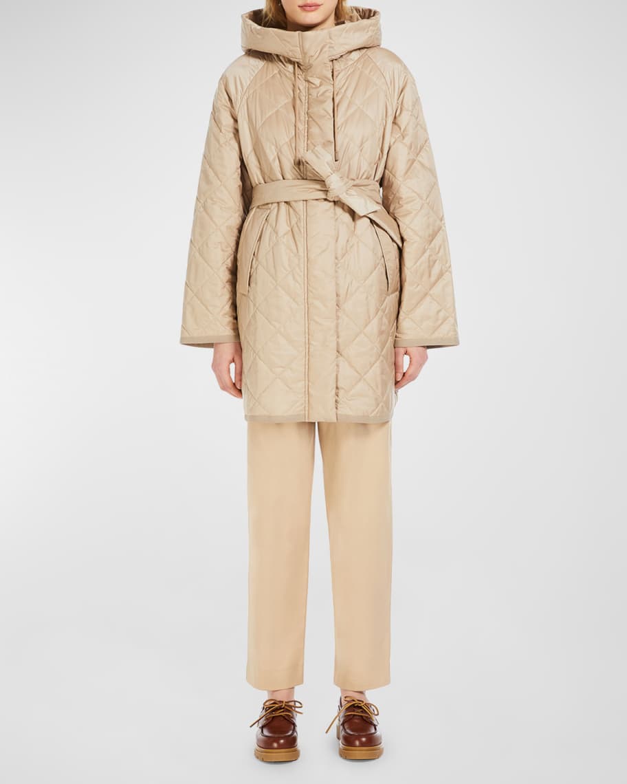 Weekend Max Mara Ribera Quilted Water-Repellent Hooded Parka | Neiman ...